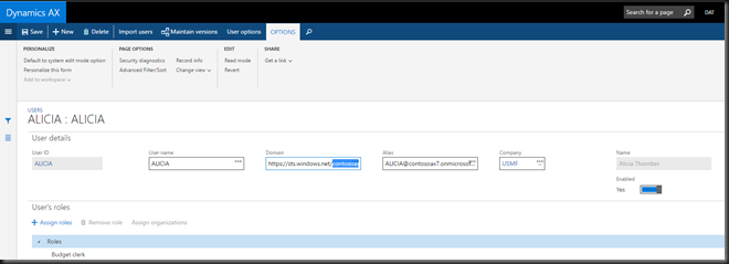 Enabling the demo users in Microsoft Dynamics AX – JohanPersson.nu